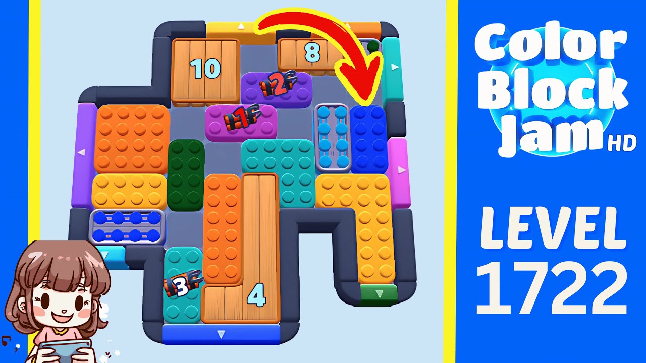 Color Block Jam Level 823 (1722) Solution Walkthrough - YouTube