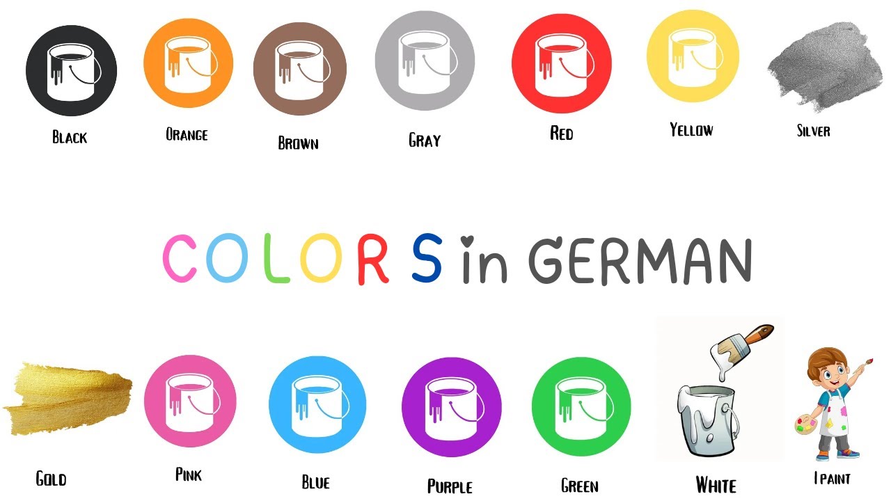 Colors vocabulary in German |learn German - YouTube