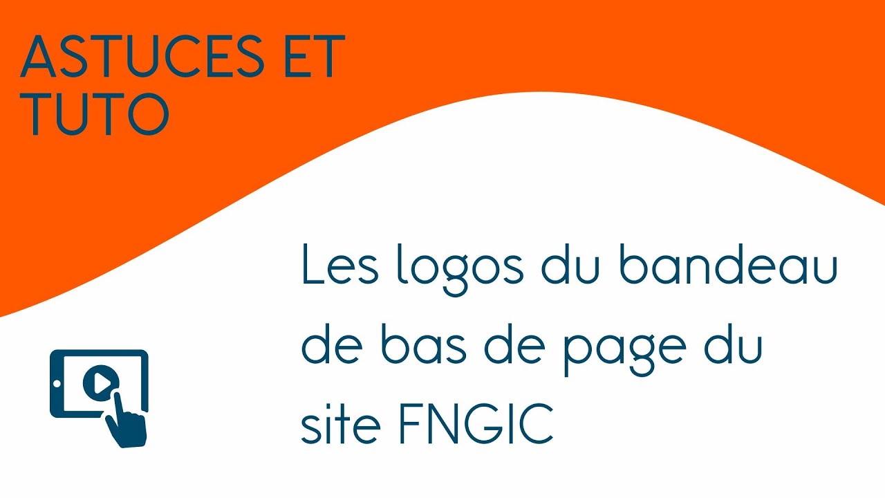 Les logos du bandeau de bas de page - YouTube