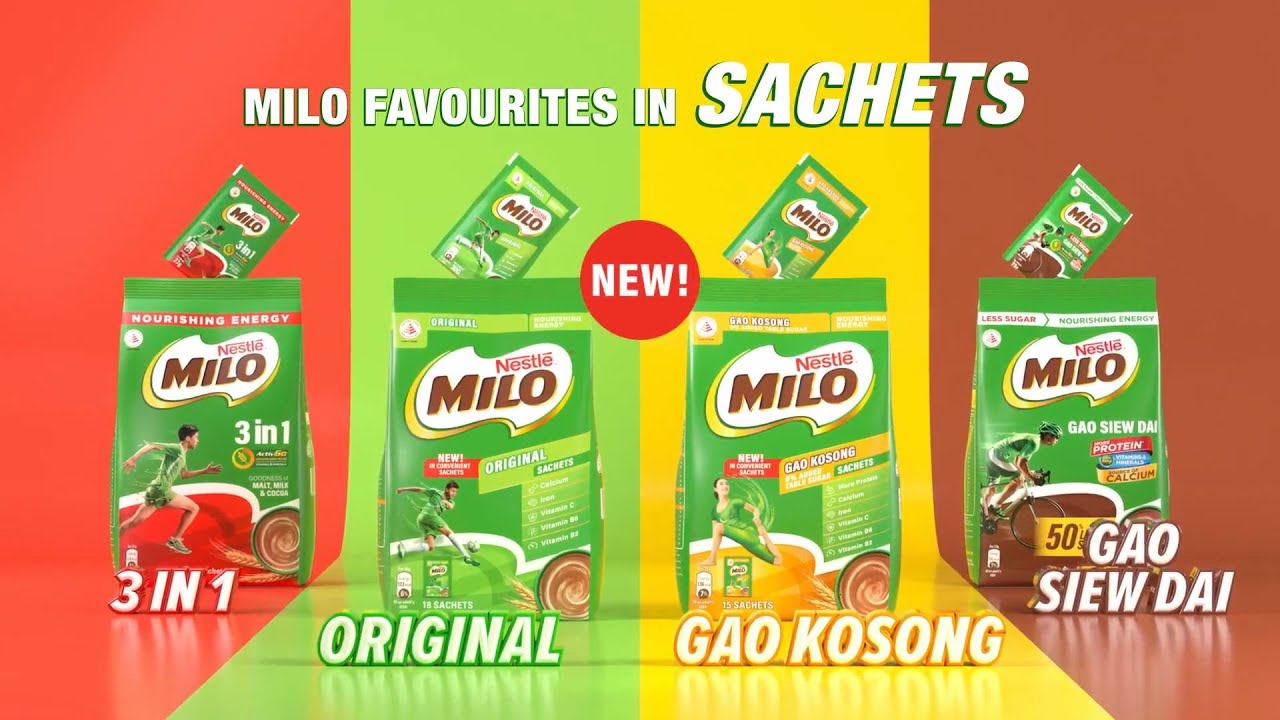 MILO Favourites are all in Sachets! - YouTube