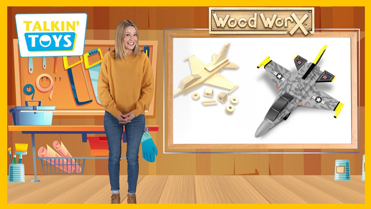 Build Your Own Fighter Jet with Woodworx | Talkin' Toys - YouTube
