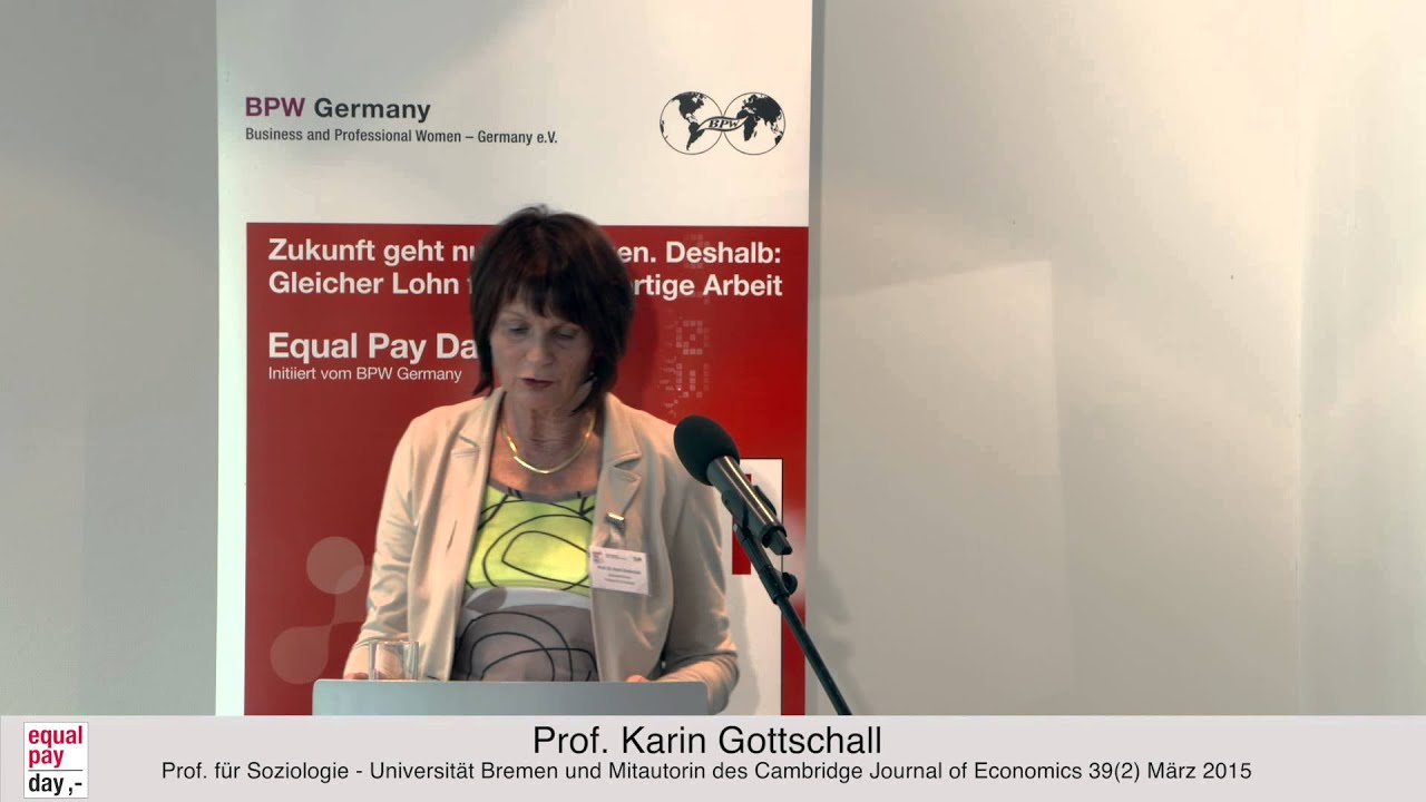 Prof. Karin Gottschall | Equal Pay Day Forum am 18.11.2015 in ...
