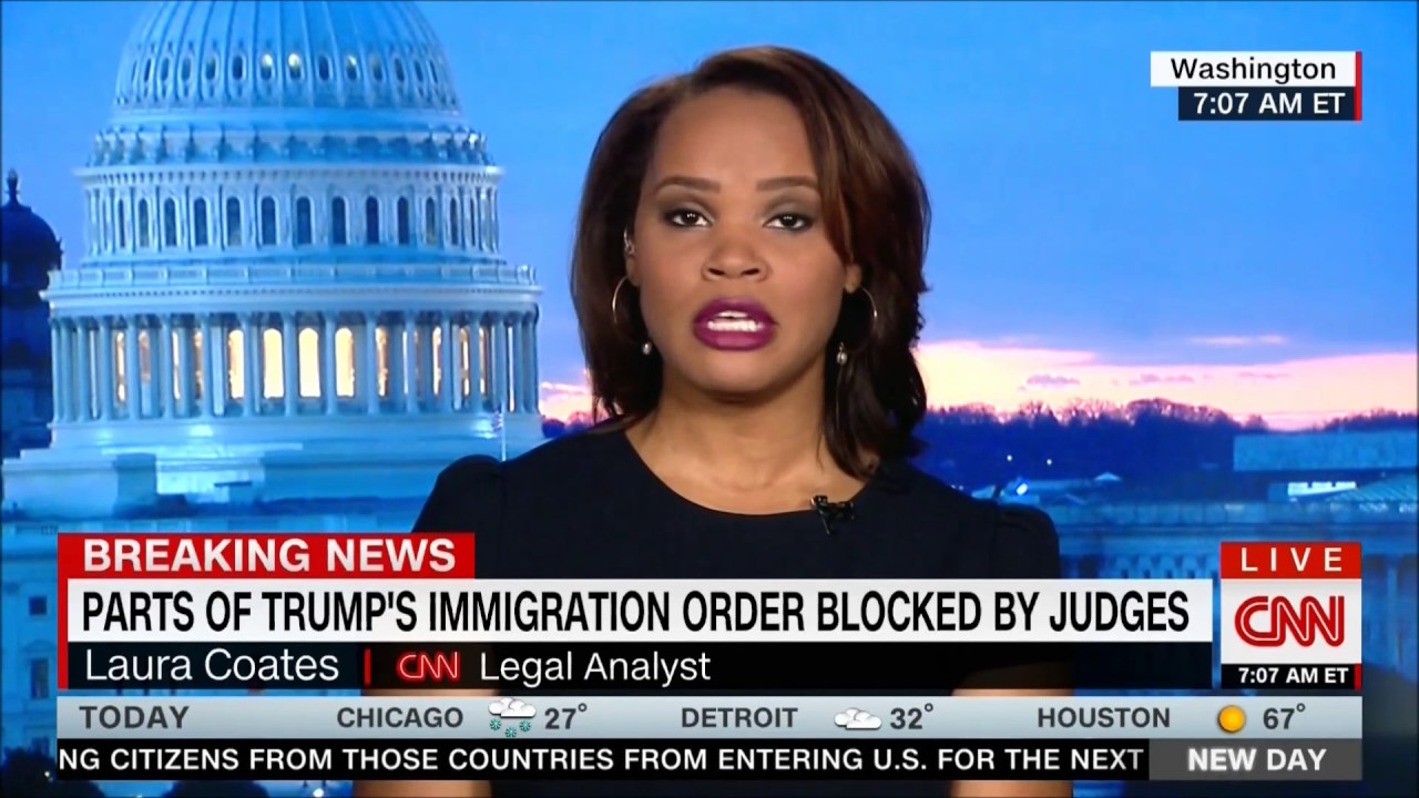 Laura Coates on CNN New Day discussing Trump's Immigration order - YouTube