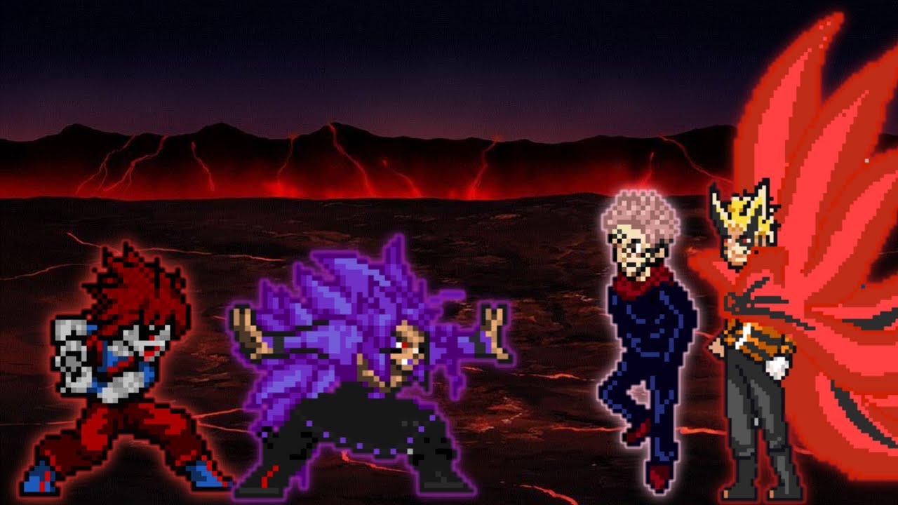 Goku Terror Final & Ghost SSJ5 VS Sukuna 1.7 OP & Naruto Baryon Mode V3 ...