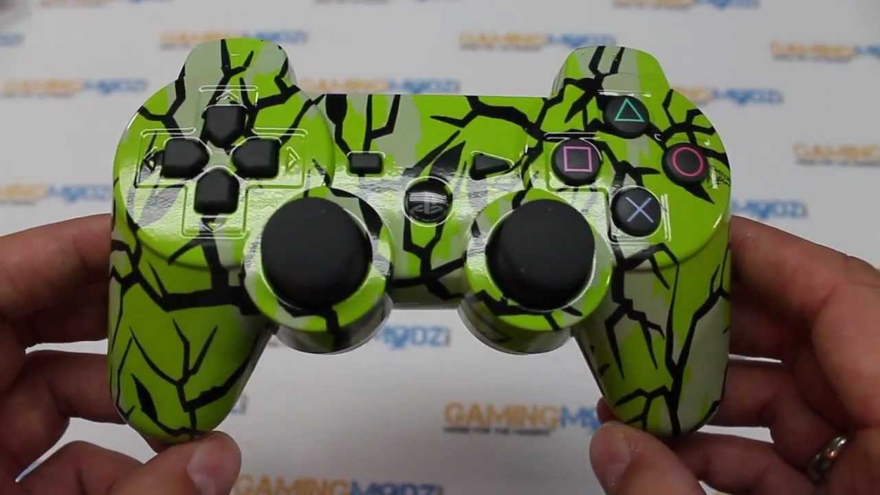 "Green Predator" Playstation 3 Modded Controller - YouTube