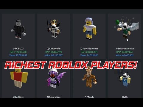 Top 5 Richest Roblox Players of ALL TIME - YouTube