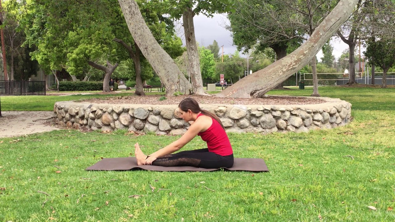 Yoga Seated Forward Bend Pose - YouTube