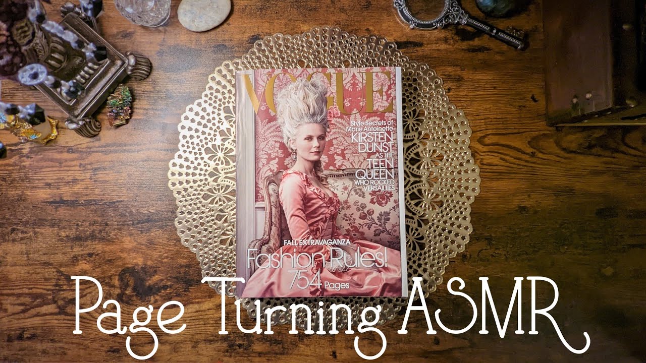 ASMR | Page Turning ASMR | VOGUE 2006 Magazine | No Talking - YouTube
