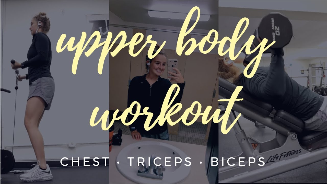 ARM AND CHEST WORKOUT // getting in shape for BMT - YouTube