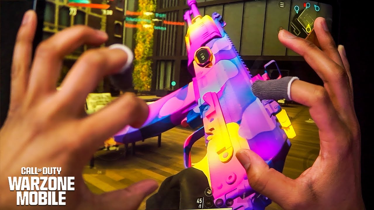 10 Finger HANDCAM + SETTINGS & SENSITVITY in WARZONE Mobile - YouTube