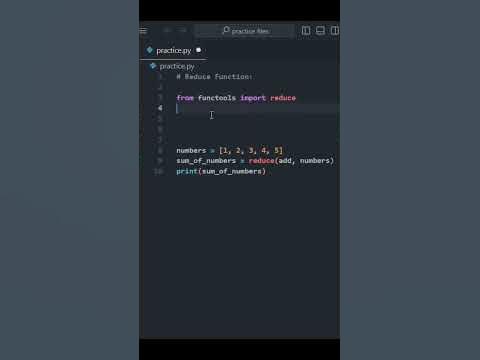 Reduce Function | #python #pythonprogramming#coding#learnpython #pythonforbeginners - YouTube