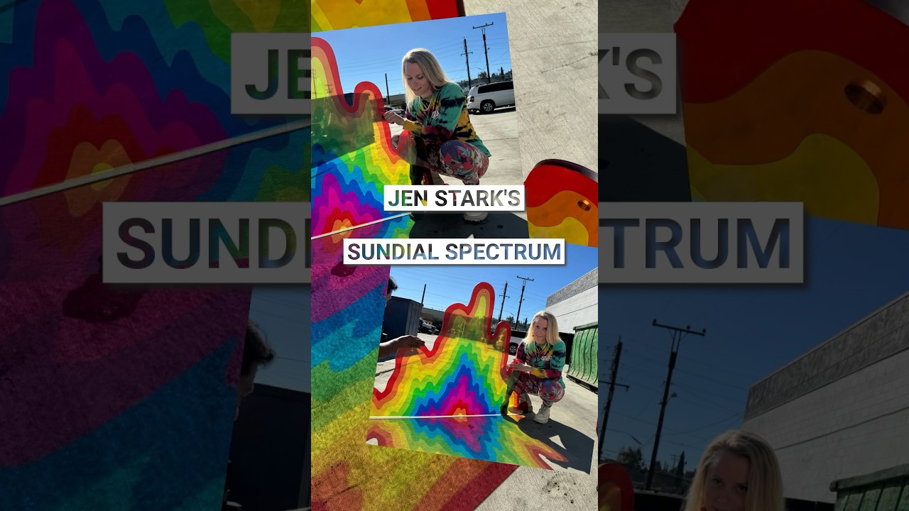 Jen Stark - Sundial Spectrum #miami #artoftheday - YouTube