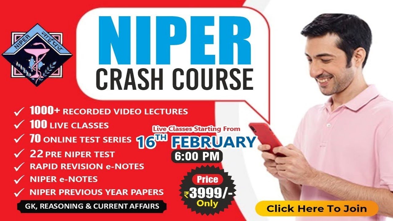 NIPER CRASH COURSE 2025 😍NIPER EXAM PREPARATION | NIPER MCQ QUESTIONS ...