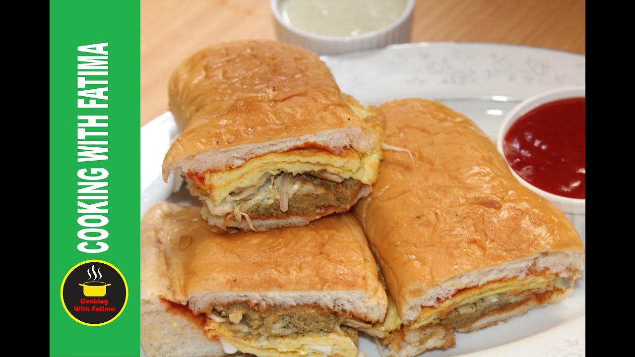 Anda Shami Burger Recipe by Cooking with Fatima - YouTube