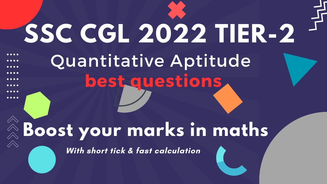 SSC CGL 2022 Tier-2 best questions with detailed solution || MUST ...