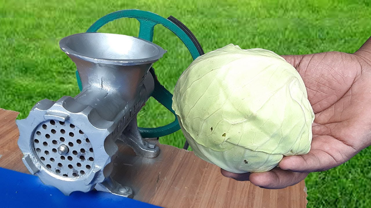 EXPERIMENT MEAT GRINDER VS CABBAGE - YouTube