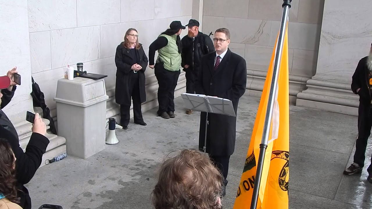 Matt Shea at Our Capitol Our Rights Rally, Feb. 7th, 2015 Olympia WA ...