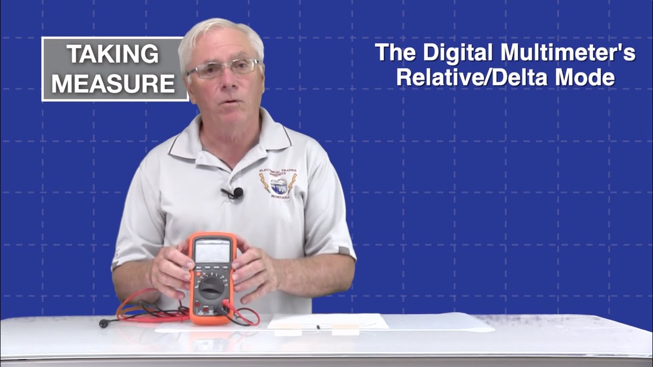 Using the Digital Multimeter's Relative/Delta Mode - YouTube