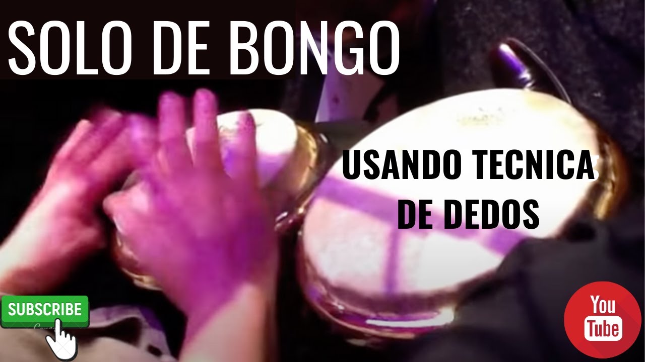 Solo De Bongo con Técnica de Dedos-Pepe Espinosa - YouTube