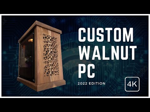DIY Walnut Computer Case | 4k Video Editing Work Station - YouTube