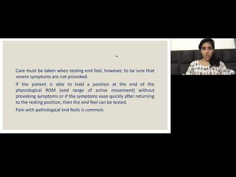 End Feel by Dr.Ruchi Patel - YouTube