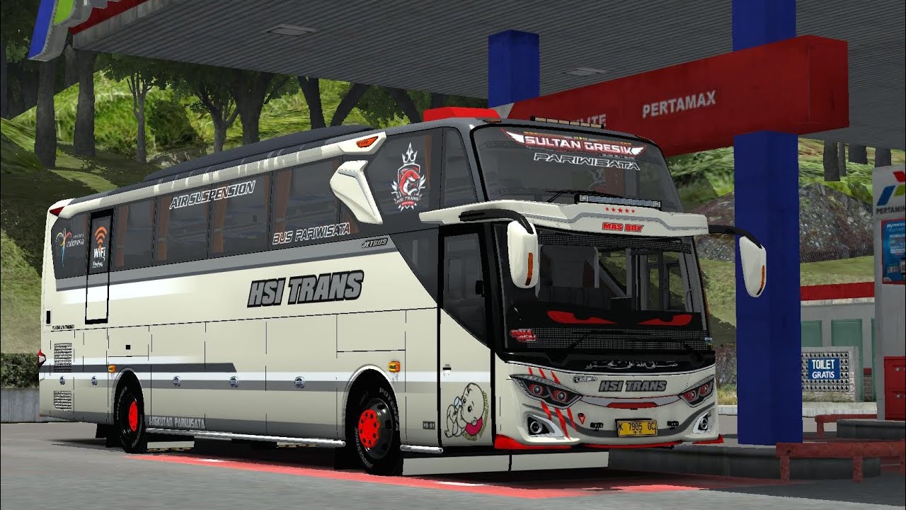 SHARE LIVERY BUS HSI TRANS SULTAN GRESIK MOD MN X AE Art. Bussid - YouTube