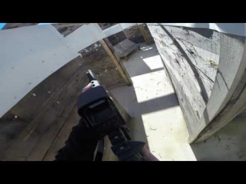 OK Corral shoothouse w/suppressed AR15 + Fostech Echo trigger #2 - YouTube