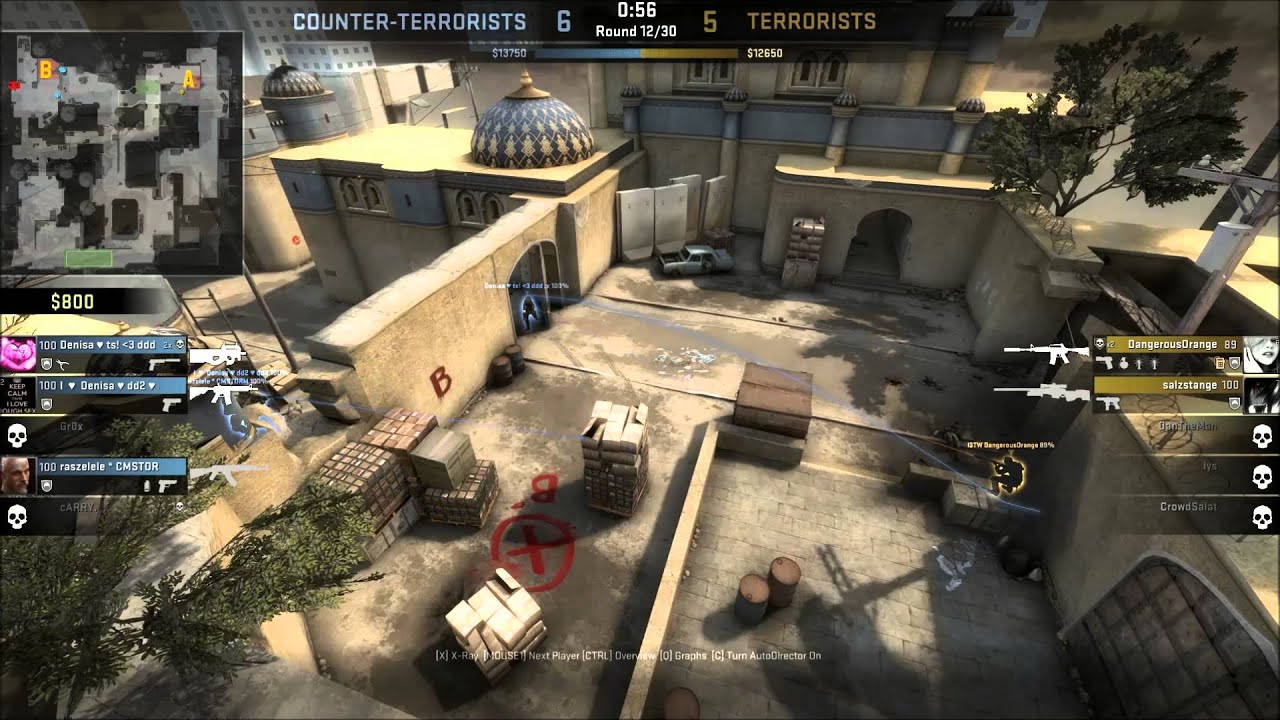 CS:GO MG2 Comp 1v3 clutch - YouTube