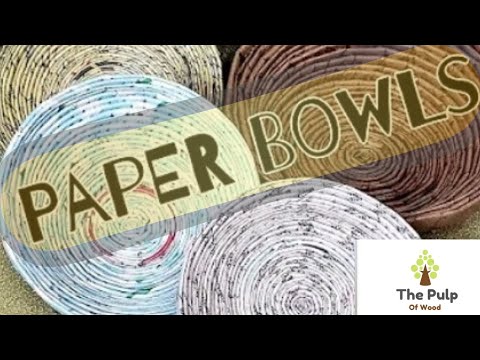 Paper Bowls.... come make a paper bowl with me. Easy DIY paper project ...