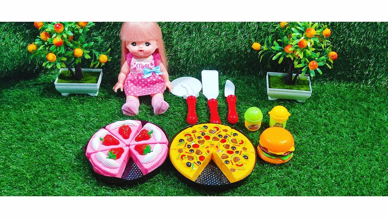Unboxing mainan masak masakan pizza cake besar - YouTube