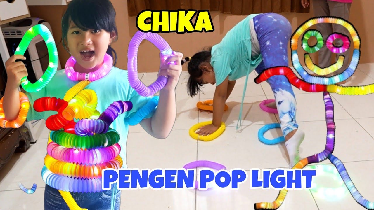 CHIKA PENGEN PUNYA POP LIGHT | LOGHT POP PIPES | CHIKAKU CHANNEL - YouTube