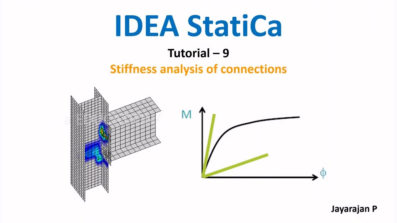IDEA StatiCa: tutorial-9: STIFFNESS analysis of steel connections - YouTube