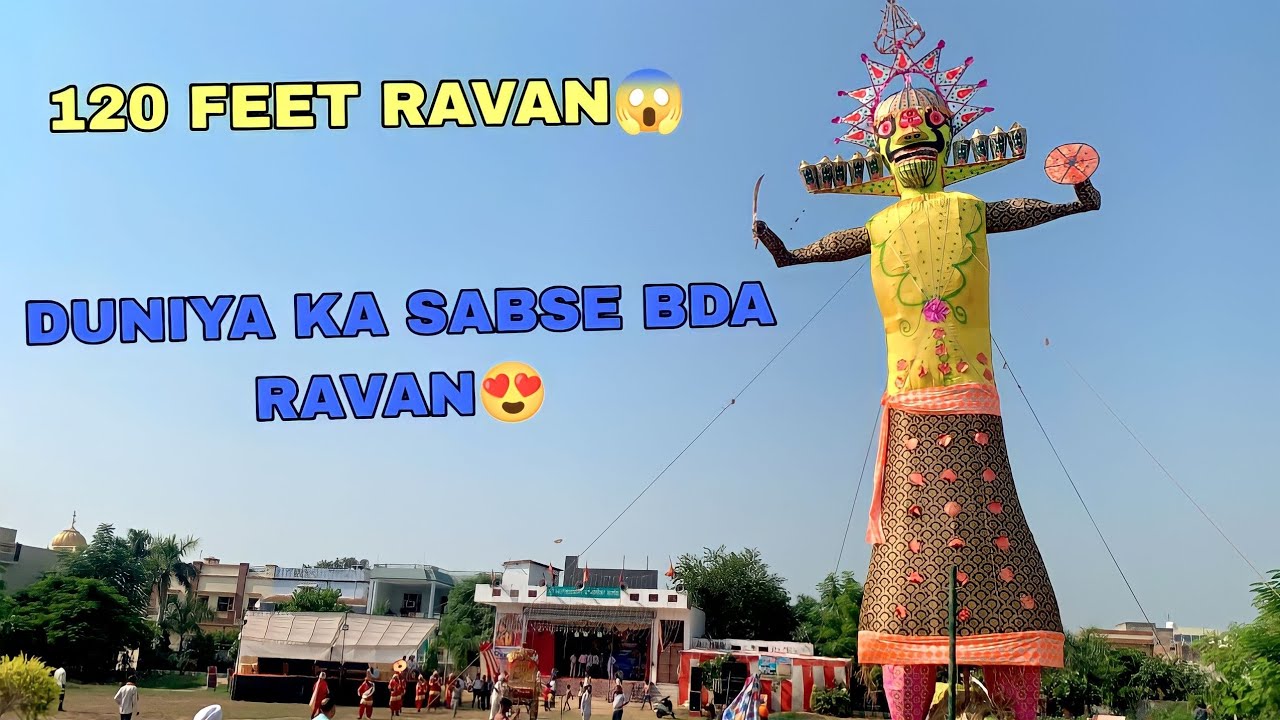 World Biggest Ravan dahan 2022😱 India ka sbse bda ravan सबसे बड़ा रावण ...