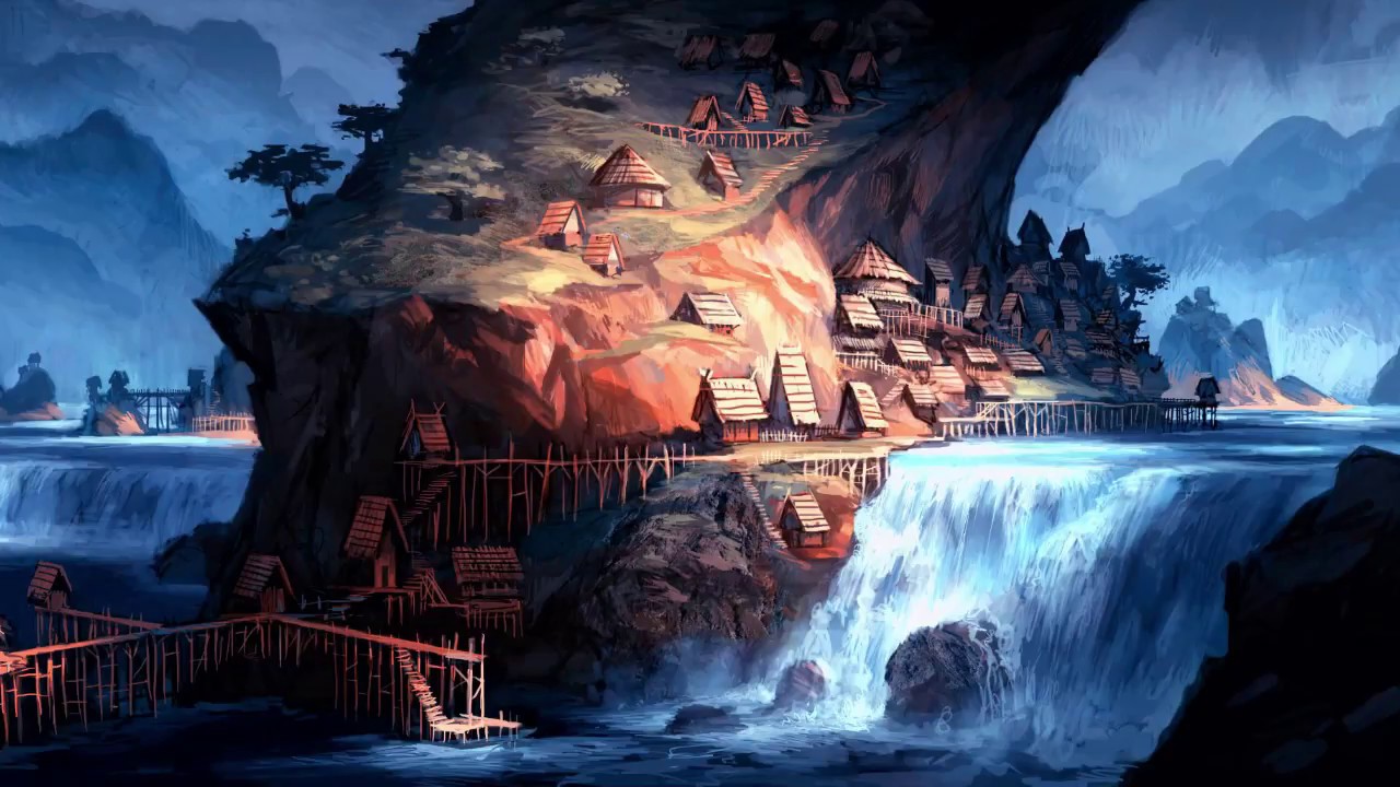 【RPG Maker】夜色山莊 (waterfall house in the night) - YouTube