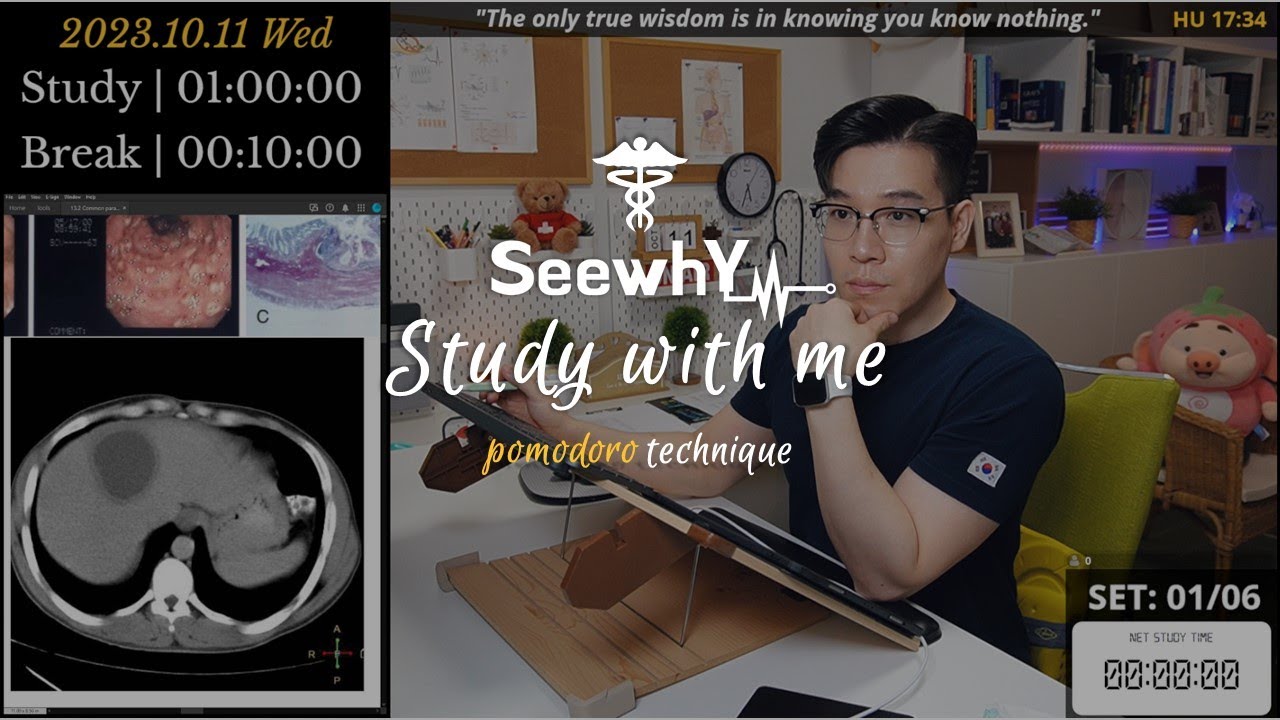 (23.10.11.WED) Study with me 👨🏻‍⚕️| 7 Hrs | Pomodoro Timer | 🔥🌊ASMR | SeewhY - YouTube