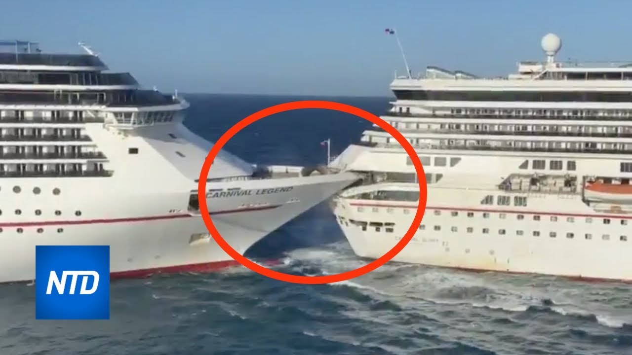 Two Carnival Cruise Ships Collide in Mexico I NTDTV - YouTube