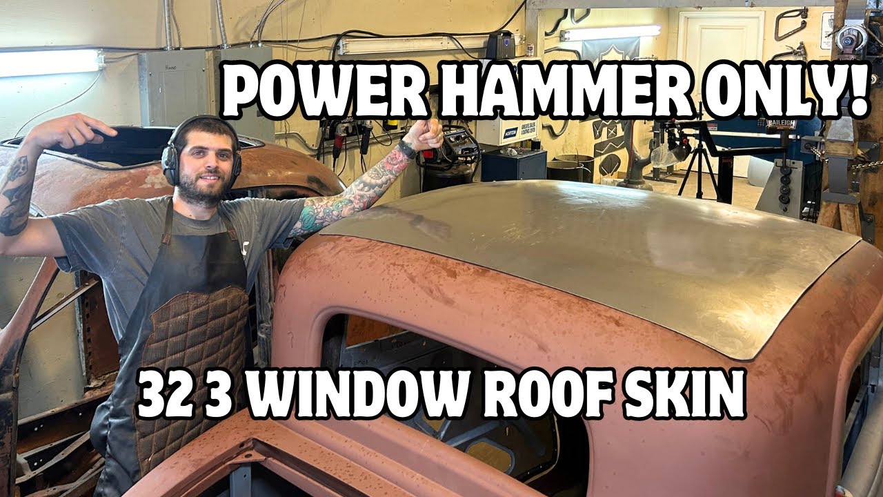 Stretch Forming a Roof Panel With a Sheet Metal Power Hammer - YouTube