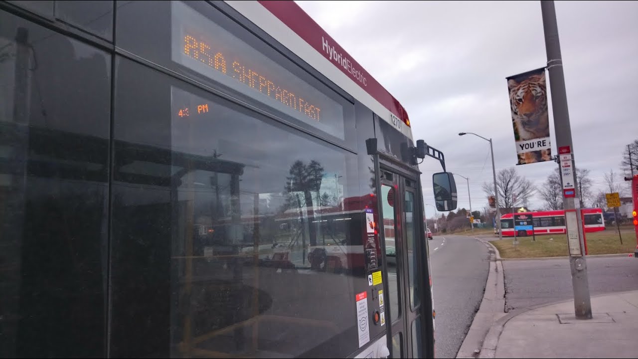 TTC BUS 1270 RIDE ON ROUTE 85C SHEPPARD EAST TO MEDOWVALE - YouTube