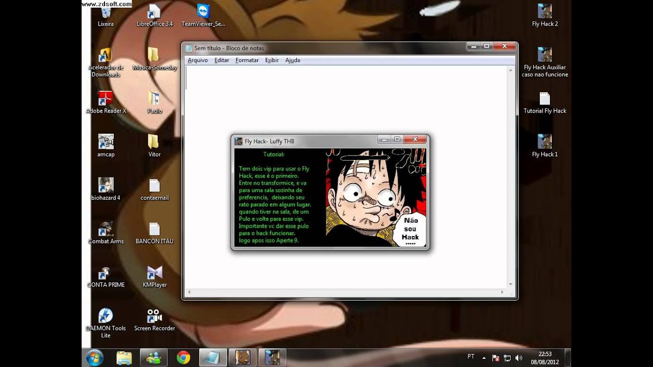 Fly Hack do Luffy - Transformice - YouTube
