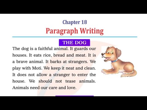 Paragraph On Dog || English Short Story Video On The Faithful Dog 🐕 ...
