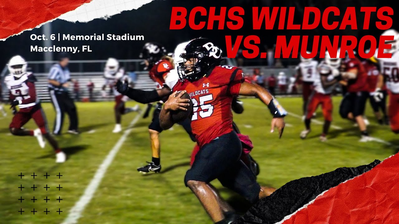 10/6/23 BCHS Football vs Munroe Highlights - YouTube