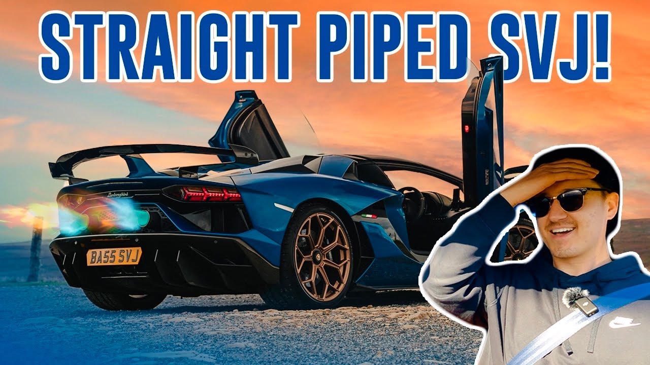 VERY LOUD Gintani Lamborghini Aventador SVJ Shoots Flames!!! - YouTube