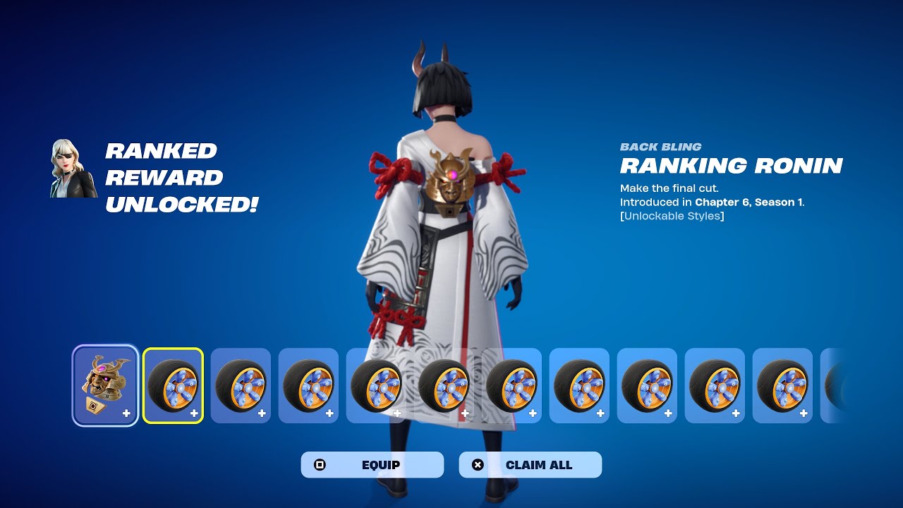 HOW TO GET RANKED RANKING RONIN BACK BLING IN FORTNITE! - YouTube