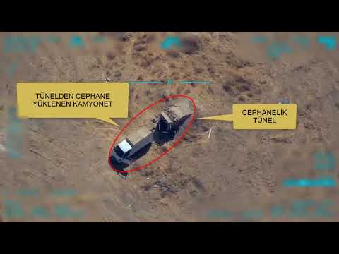 İkmal yapan teröristler böyle vuruldu - Barış Pınarı Harekatı
