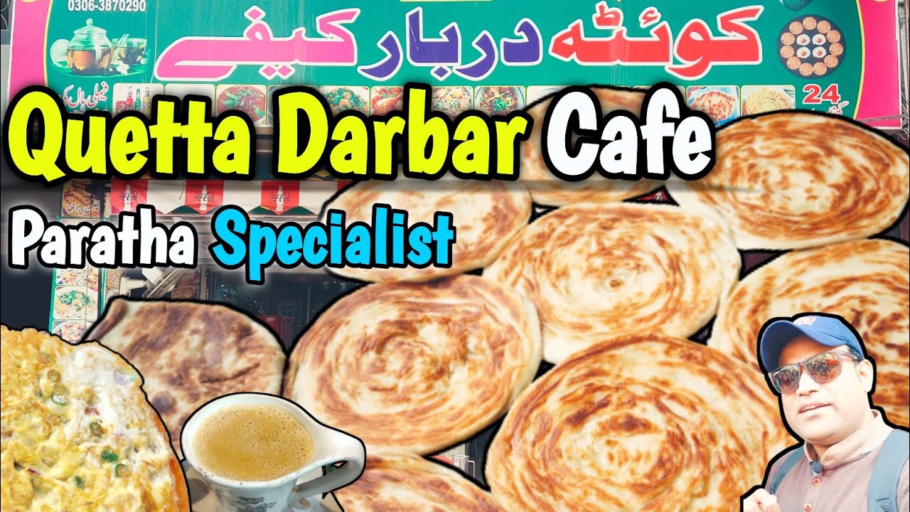 Quetta Darbar Cafe 2022 | Aalu Walay Parathay Recipe | Chicken Cheese ...