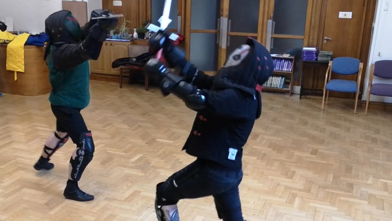 49 - HEMA Sparring - Longsword (Steel) - Full Match - YouTube