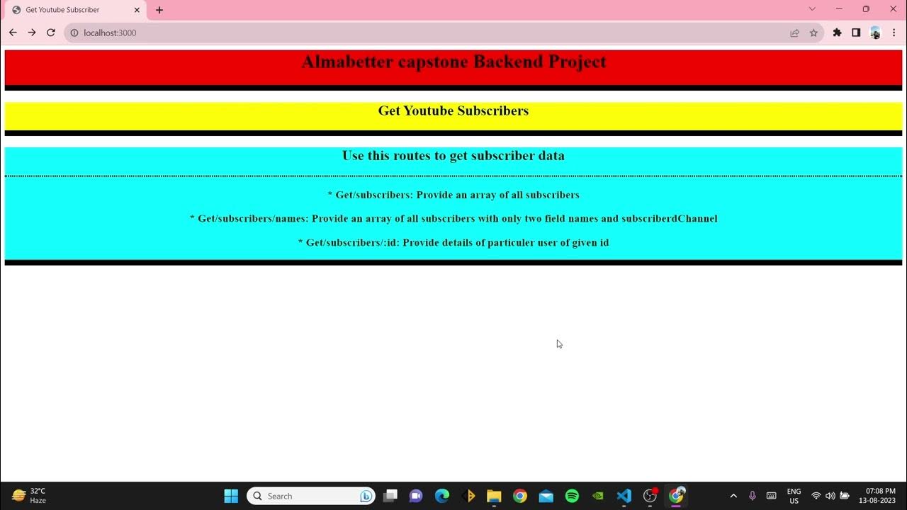 Almabetter Backend Project Get Youtube Subscriber Youtube
