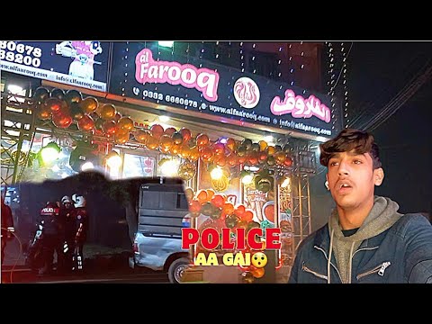 Restaurant may police aa gai || New opening Alfarooq pizza || SULEMAN ...