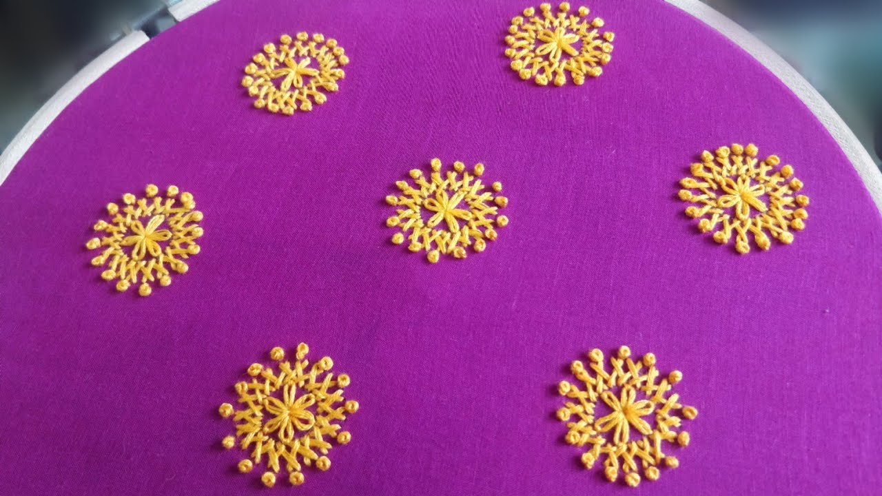 All Over Design for Dress / Kurti (Hand Embroidery Work) - YouTube