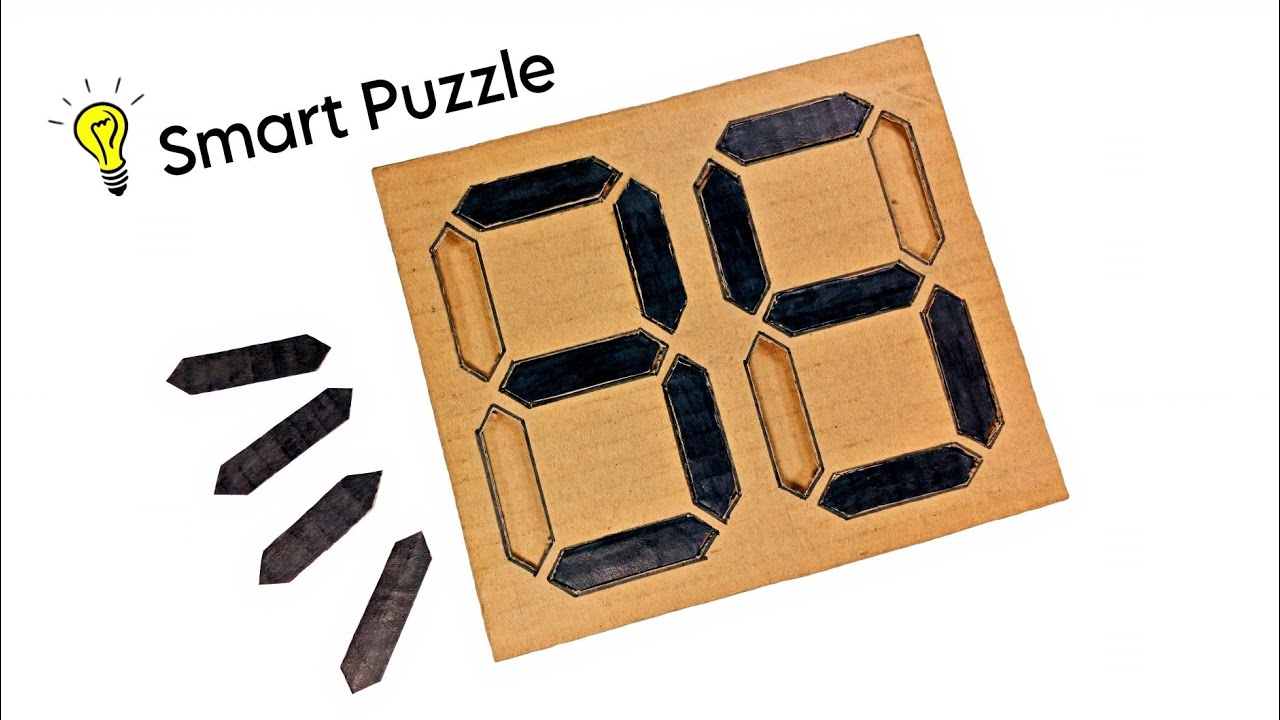 How To Make Puzzle Number With Cardboard Crafts DIY Puzzle Model - YouTube